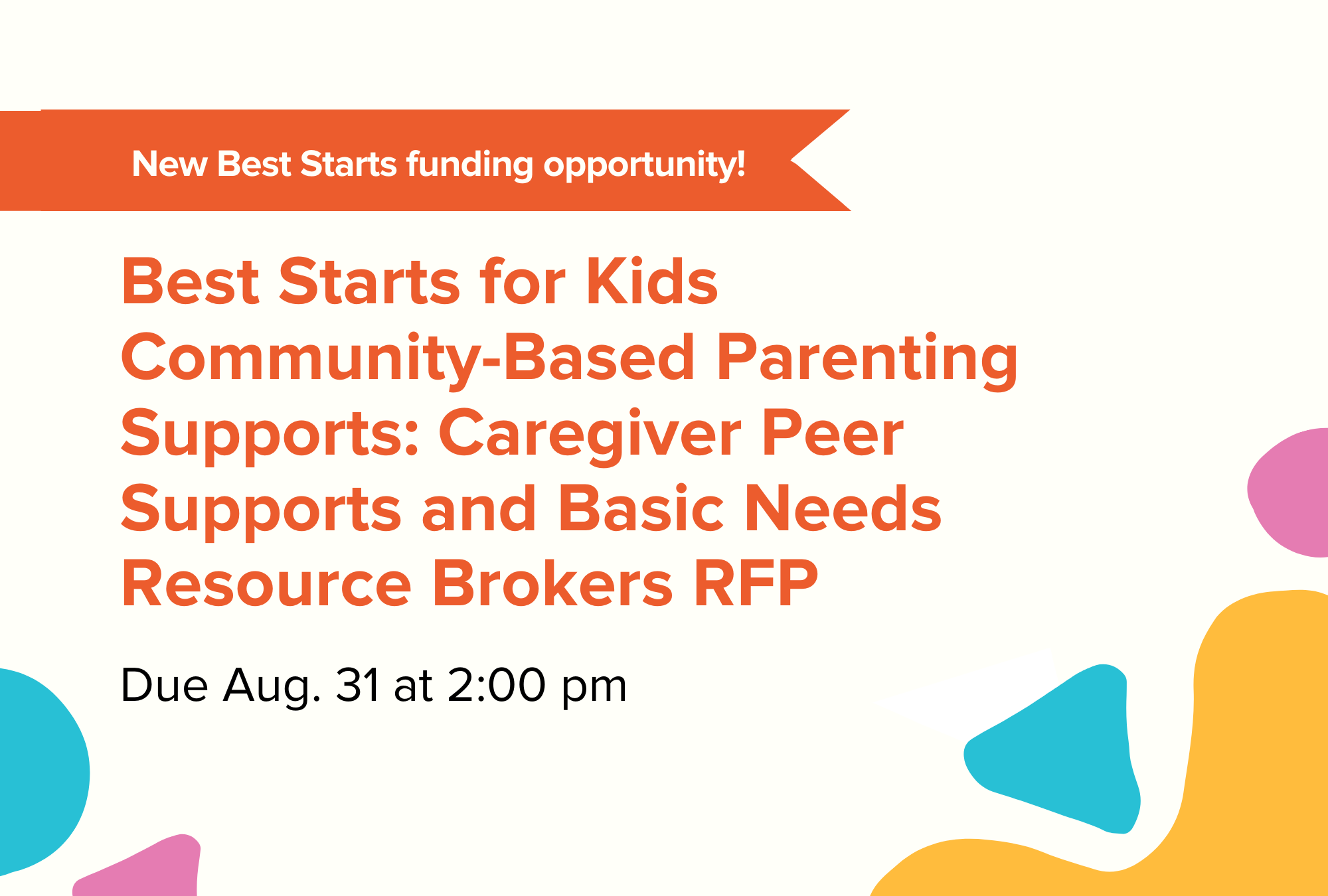 Request for Proposals – Best Starts for Kids Blog