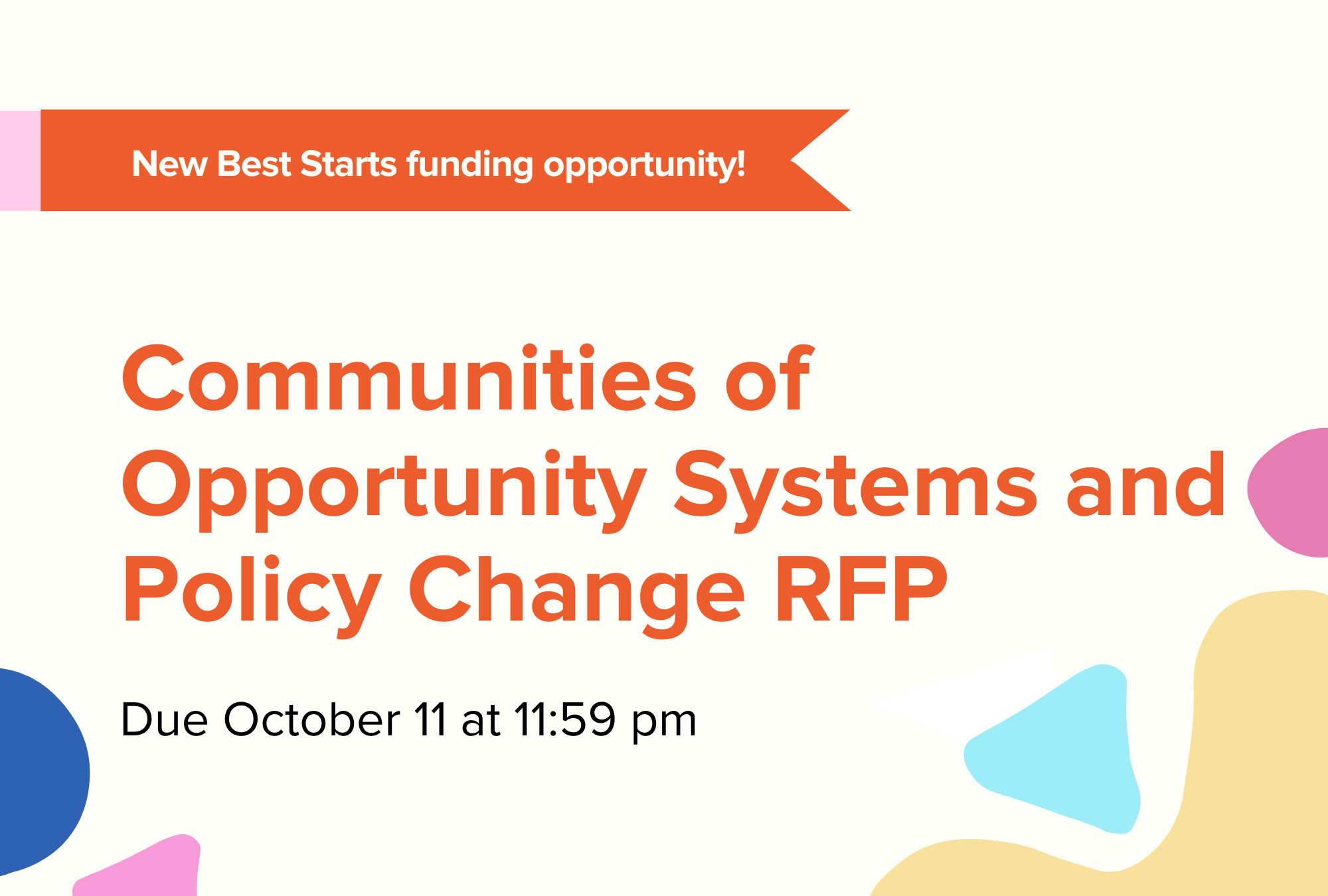 Request for Proposals – Best Starts for Kids Blog