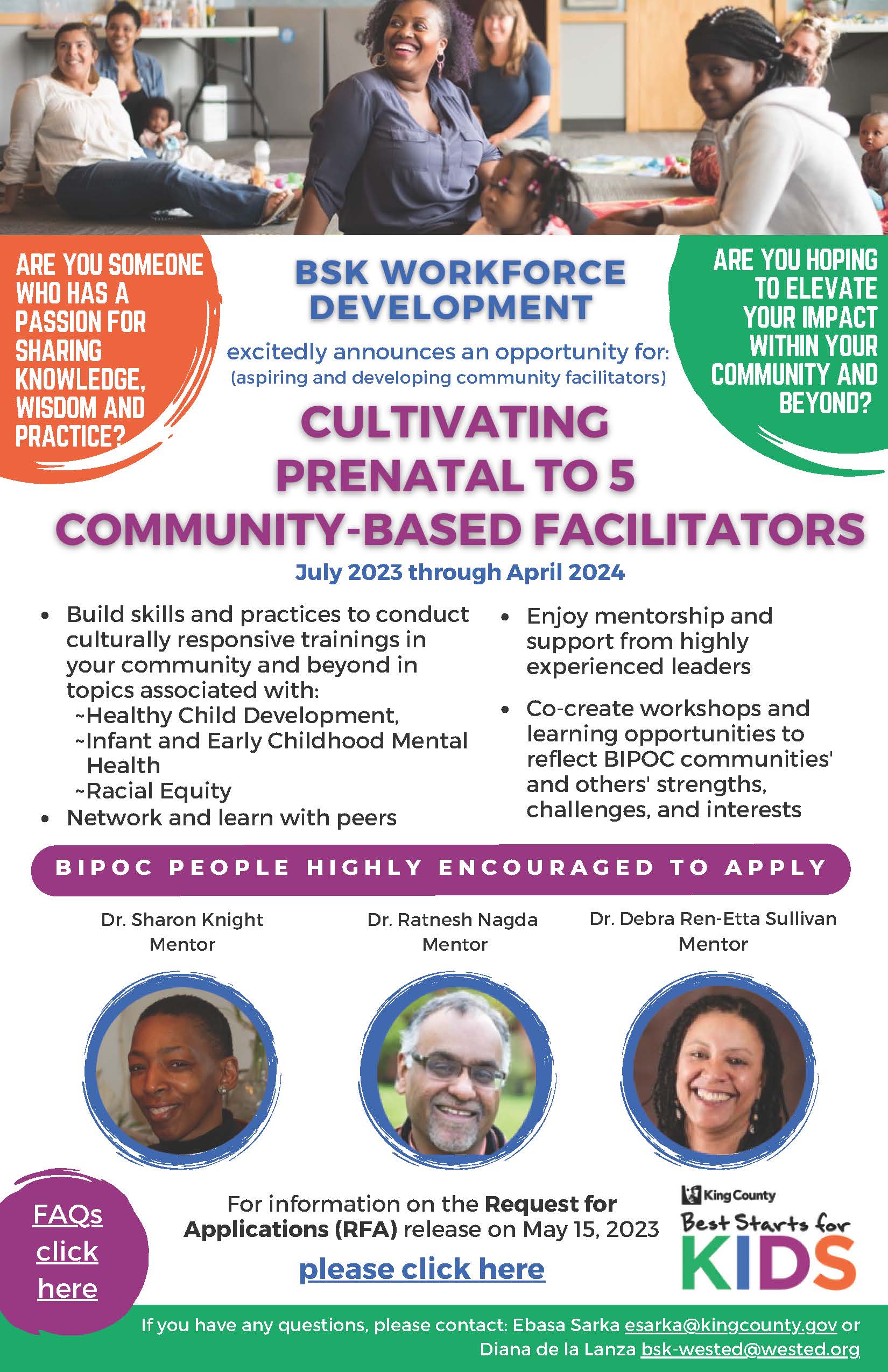 Funding opportunity: WestEd accepting applications for Cultivating Prenatal to 5 Community-Based ...