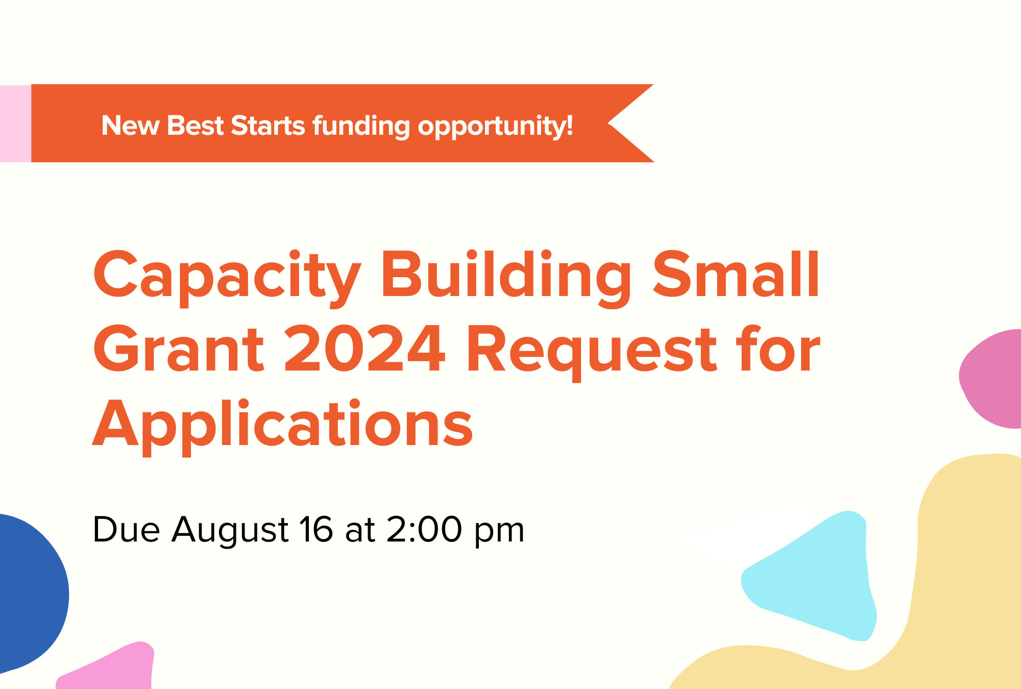 Now accepting applications for the Capacity Building Small Grant 2024 ...